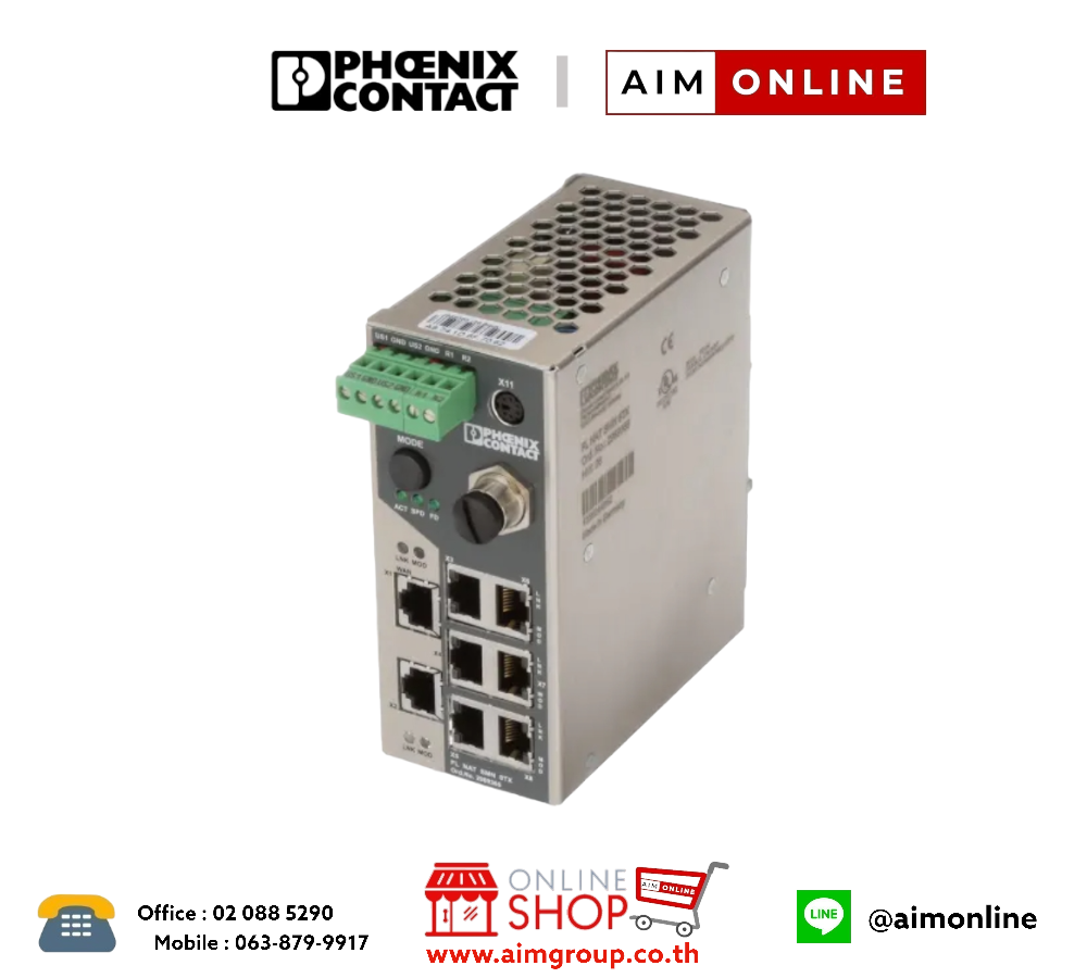 PHOENIX 2989365 FL NAT SMN 8TX - Industrial Ethernet Switch - aimgroup