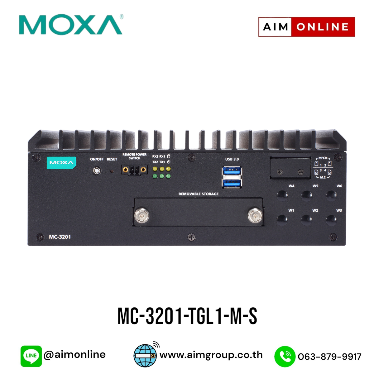 MOXA INDUSTRIAL PCรุ่นMC-3201-TGL1-M-Sราคาพิเศษติดต่อฝ่ายขาย - aimgroup