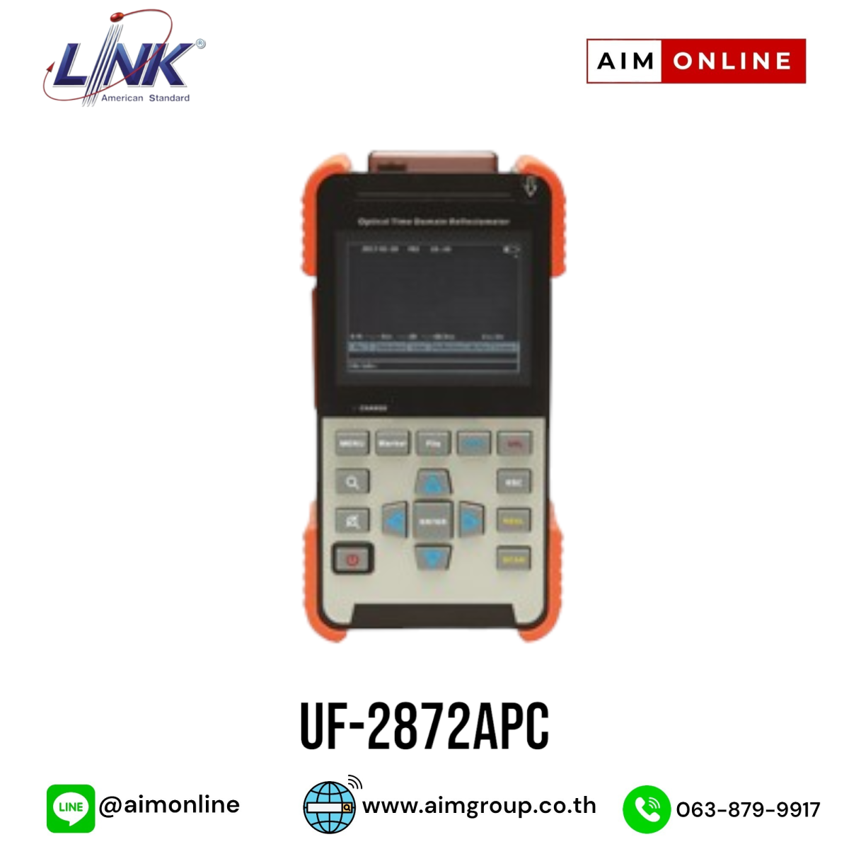 LINK รุ่น:UF-2872APC,F.O.HANDHELD OTDRราคาพิเศษติดต่อฝ่ายขาย