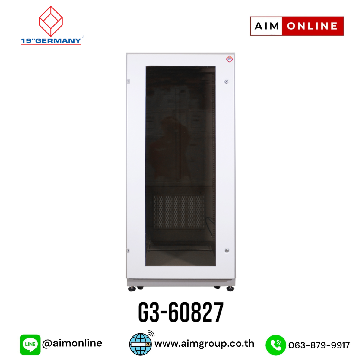 19” GERMAN RACK 27U, 60 x 80 x 139 รุ่น G3-60827