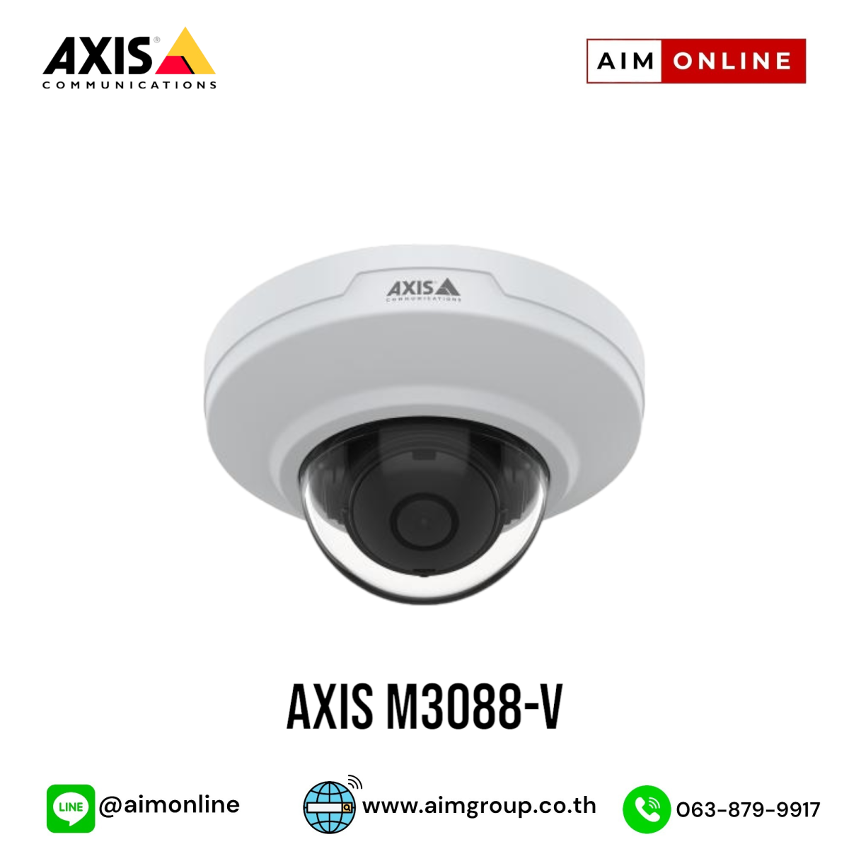 AXIS Dome 8 MP รุ่น M3088-V ขอราคาพิเศษติดต่อฝ่ายขาย