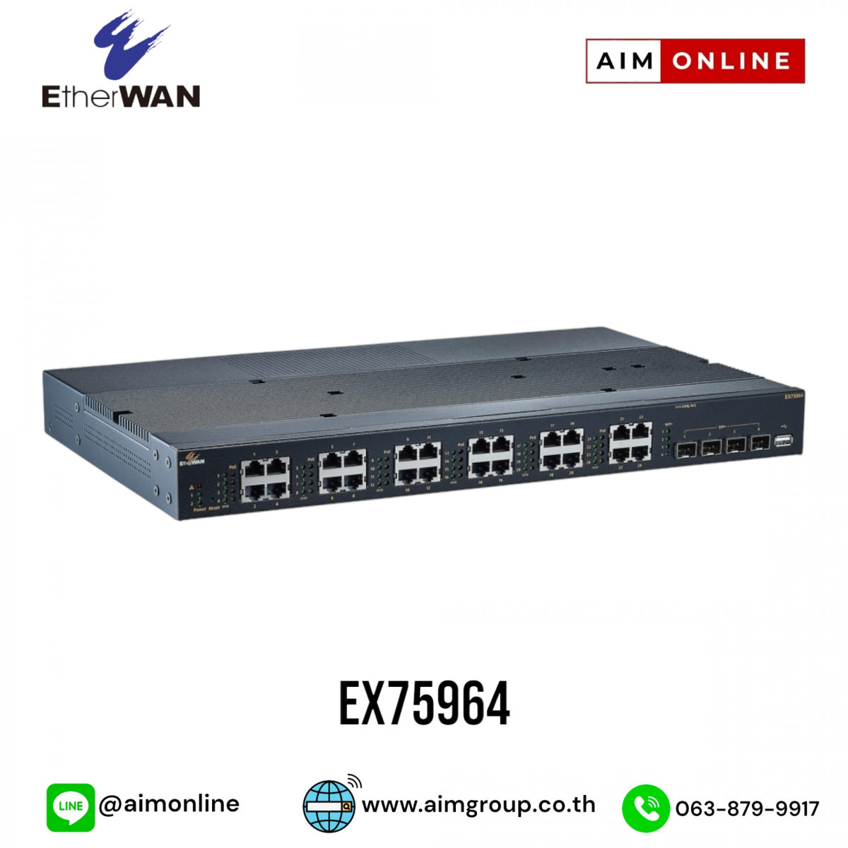 Etherwan Industrial รุ่น EX75964 ขอราคาพิเศษติดต่อฝ่ายขาย