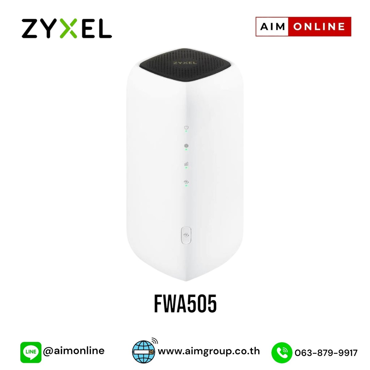 ZYXEL VPN ROUTER Model : FWA505 Nebula, 5G NR Indoor Router
