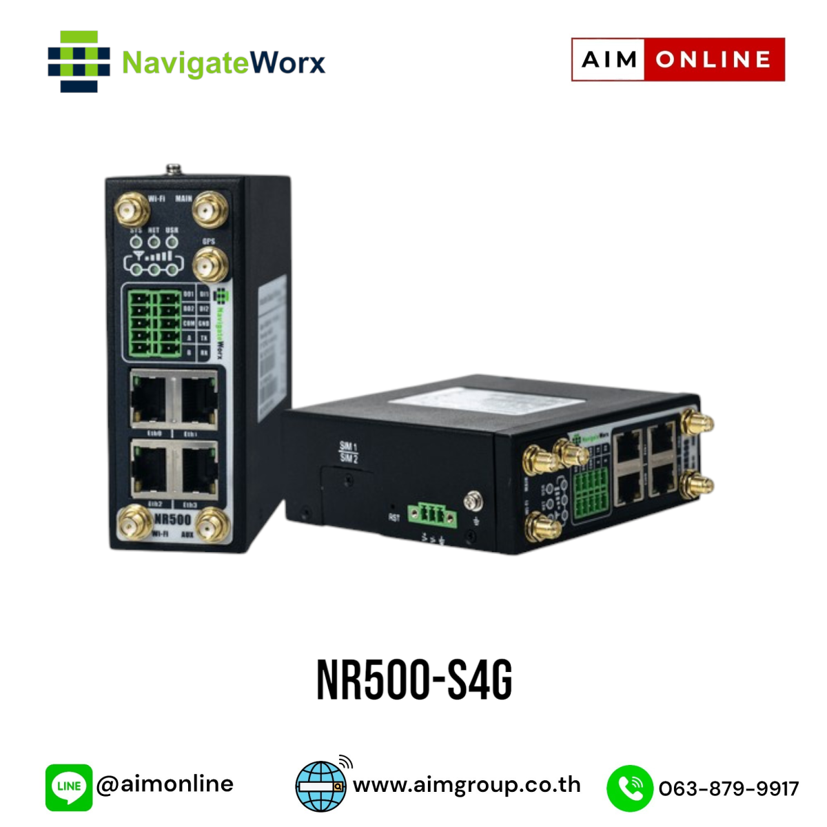 NAVIGATE WORX Intelligent 4G Router Model : NR500-S4G