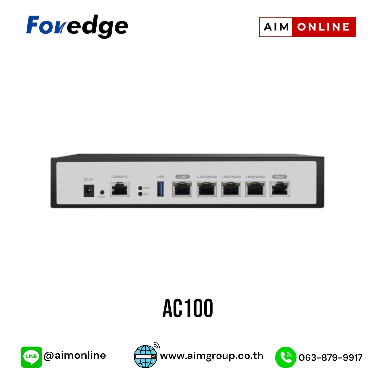 Foredge Model : AC100 ราคาพิเศษติดต่อฝ่ายขาย - aimgroup