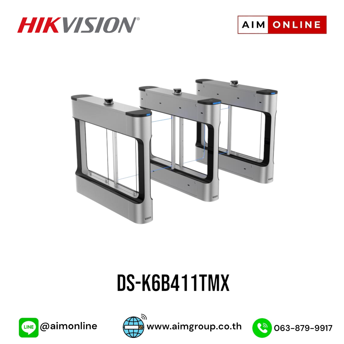 HIKVISION Value Smart Swing Barriers Model:DS-K6B411TMX