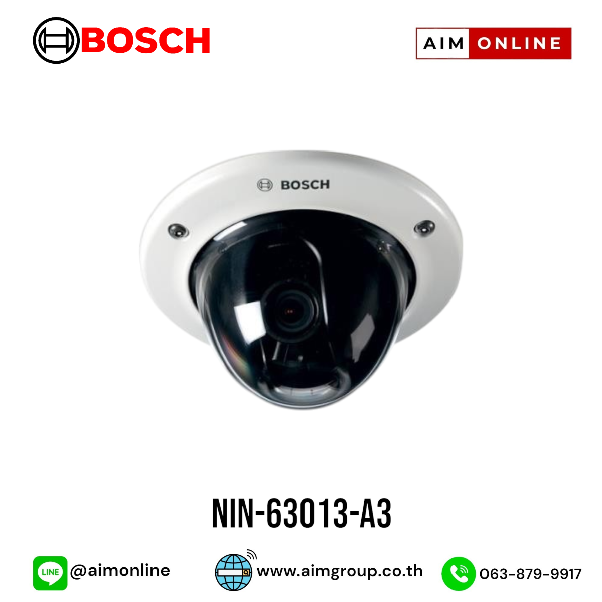 BOSCH FLEXIDOME IP 6000 VR 720p 3-9mm Model NIN-63013-A3