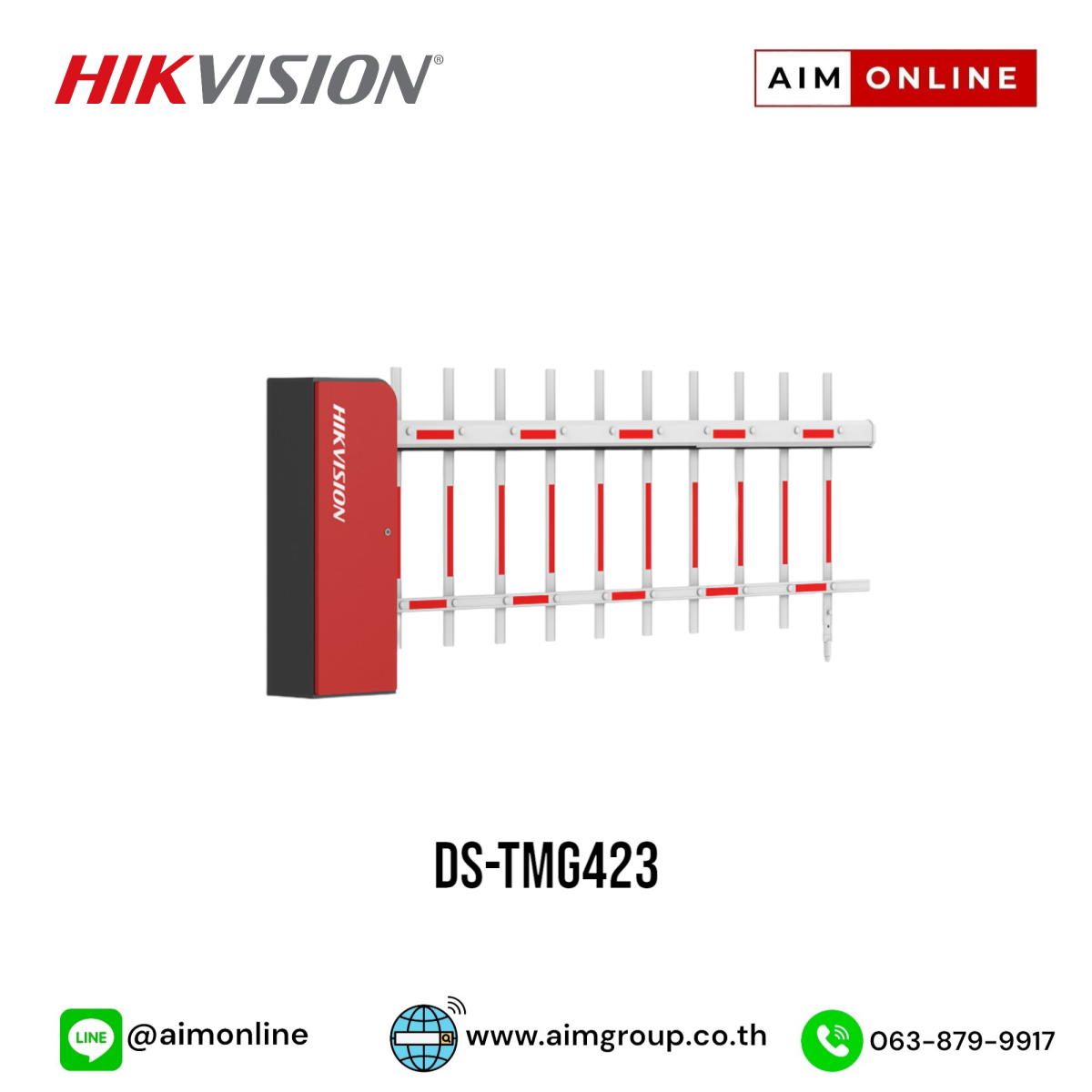 HIKVISION Barrier gates withfenceboompoleModel:DS-TMG423