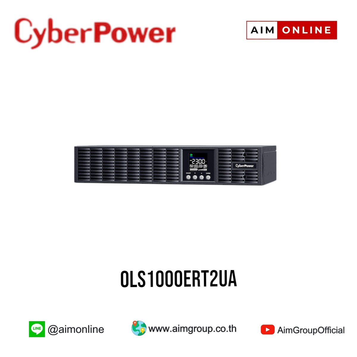 CyberPower UPSOLSSeriesRT1000VA/900W Model:OLS1000ERT2UA
