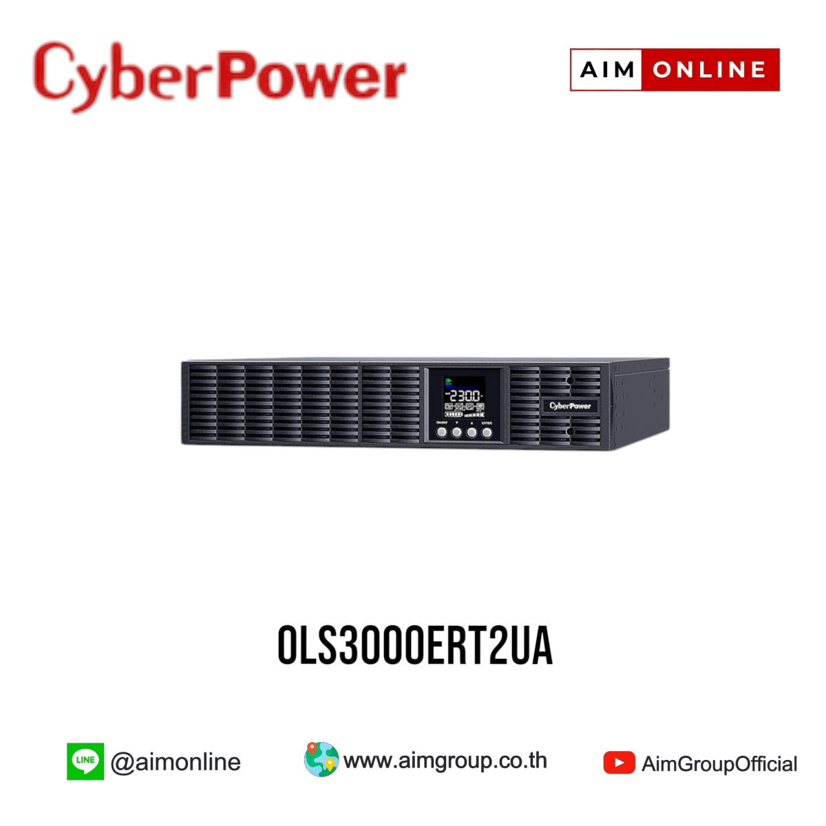 CyberPower UPS OLSSeriesRT3000VA/2700WModel:OLS3000ERT2UA