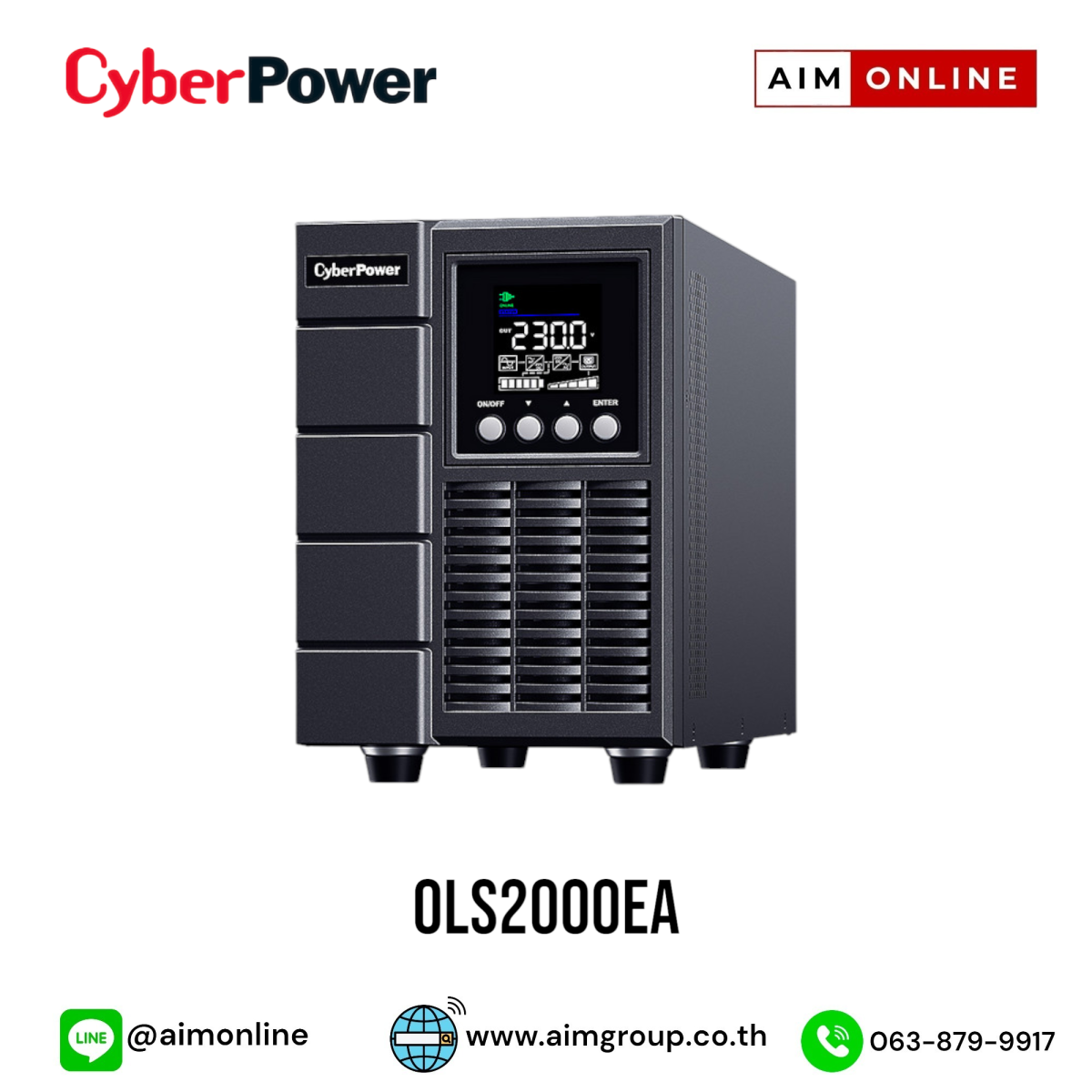CyberPower True Online UPS Tower 2000VA/1800WModel:OLS2000EA