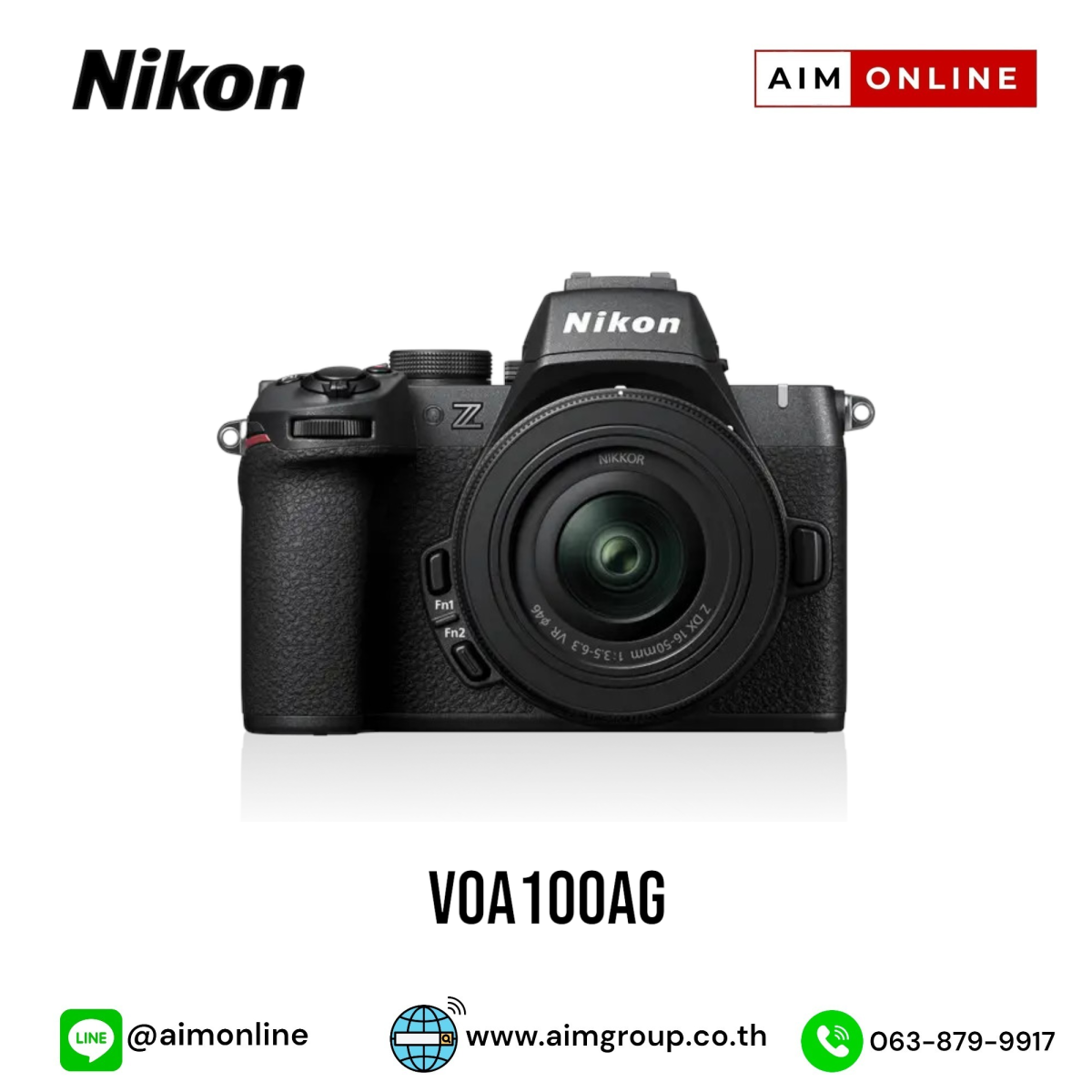 NIKON กล้องดิจิตอลพร้อมเลนส์ NIKKOR16-50MM Model VOA100AG