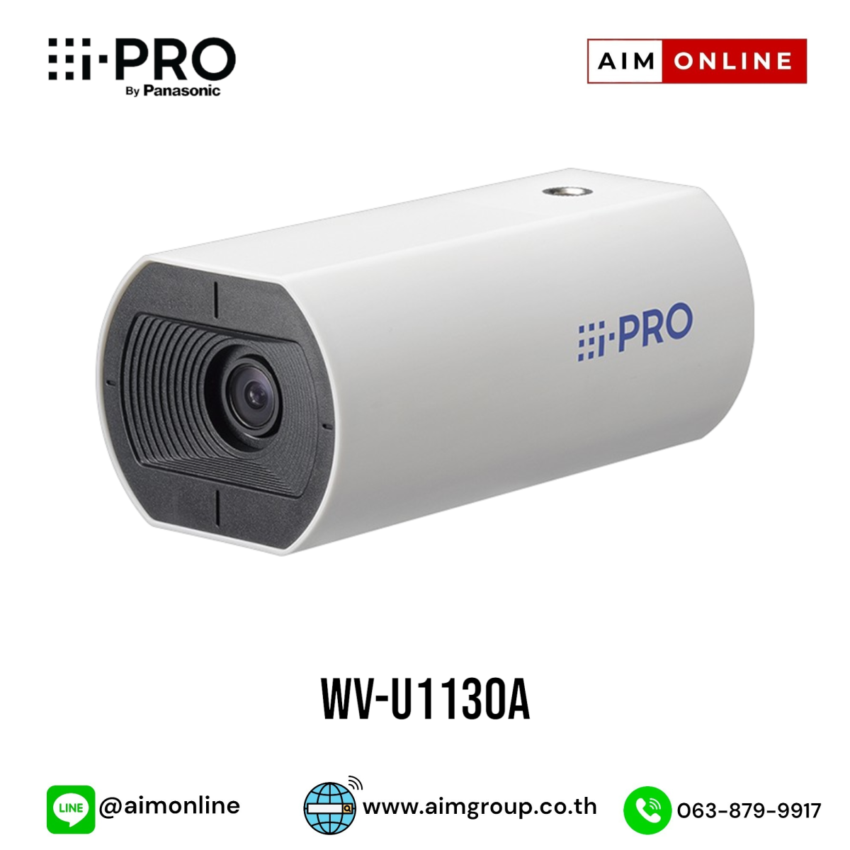i-PRO 2MP (1080p) Indoor Box Network Camera Model WV-U1130A - aimgroup