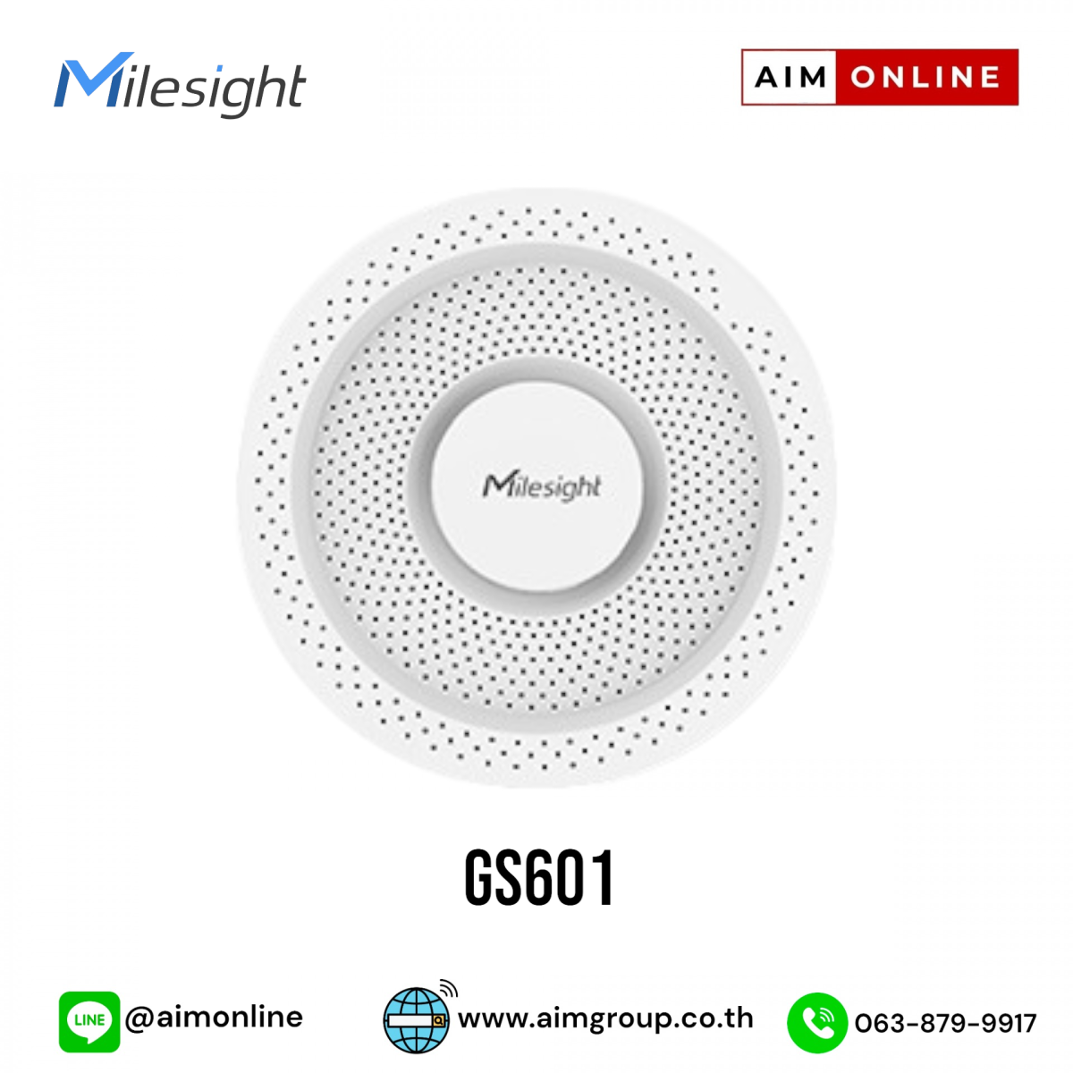 Milesight LoRaWAN Vape Detector Sensor Model GS601 - aimgroup