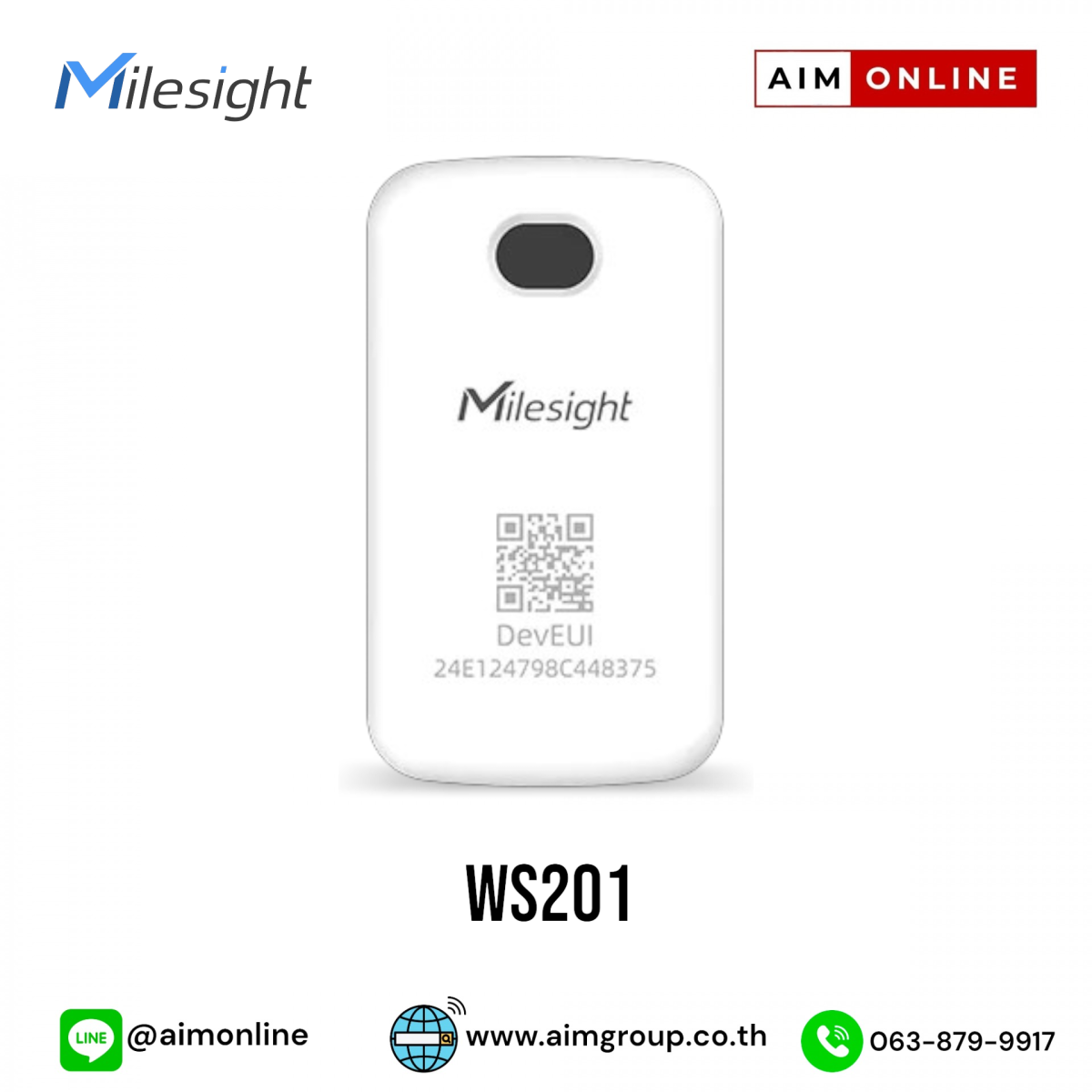 Milesight Smart Fill Level Monitoring Sensor Model WS201 - aimgroup