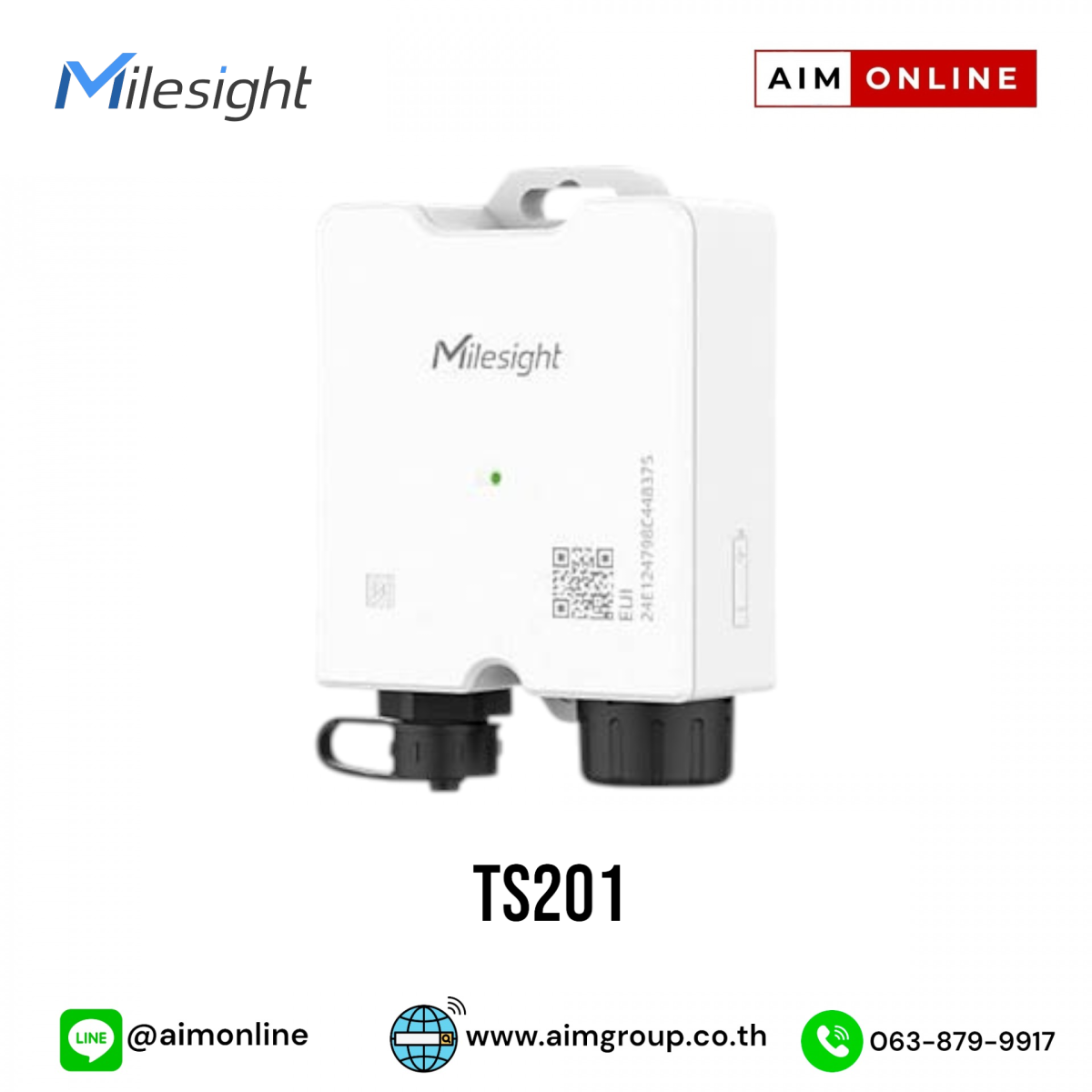 Milesight Cost-Effective Temperature Sensor Model TS201 - aimgroup