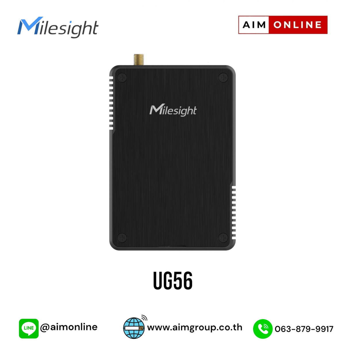 Milesight Industrial LoRaWAN® Gateway Model UG56 - aimgroup