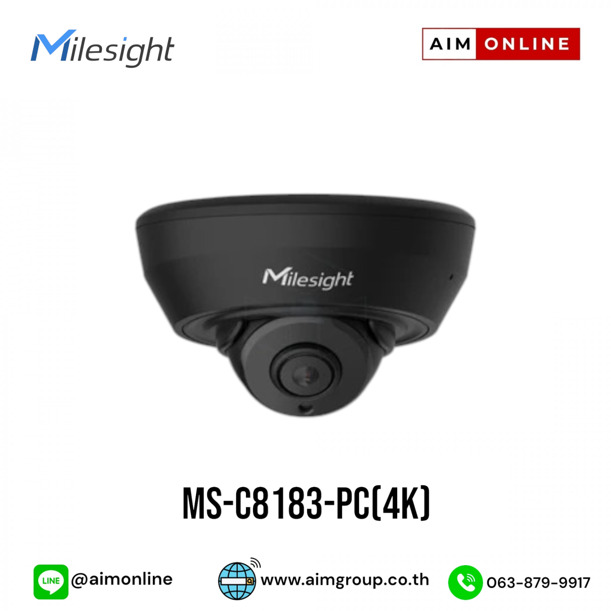 Milesight Network Camera Model MS-C8183-PC(4K)