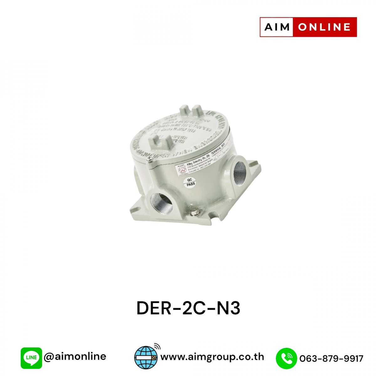 ALLOY Junction Boxes (Empty Enclosure) Der Series:DER-2C-N3