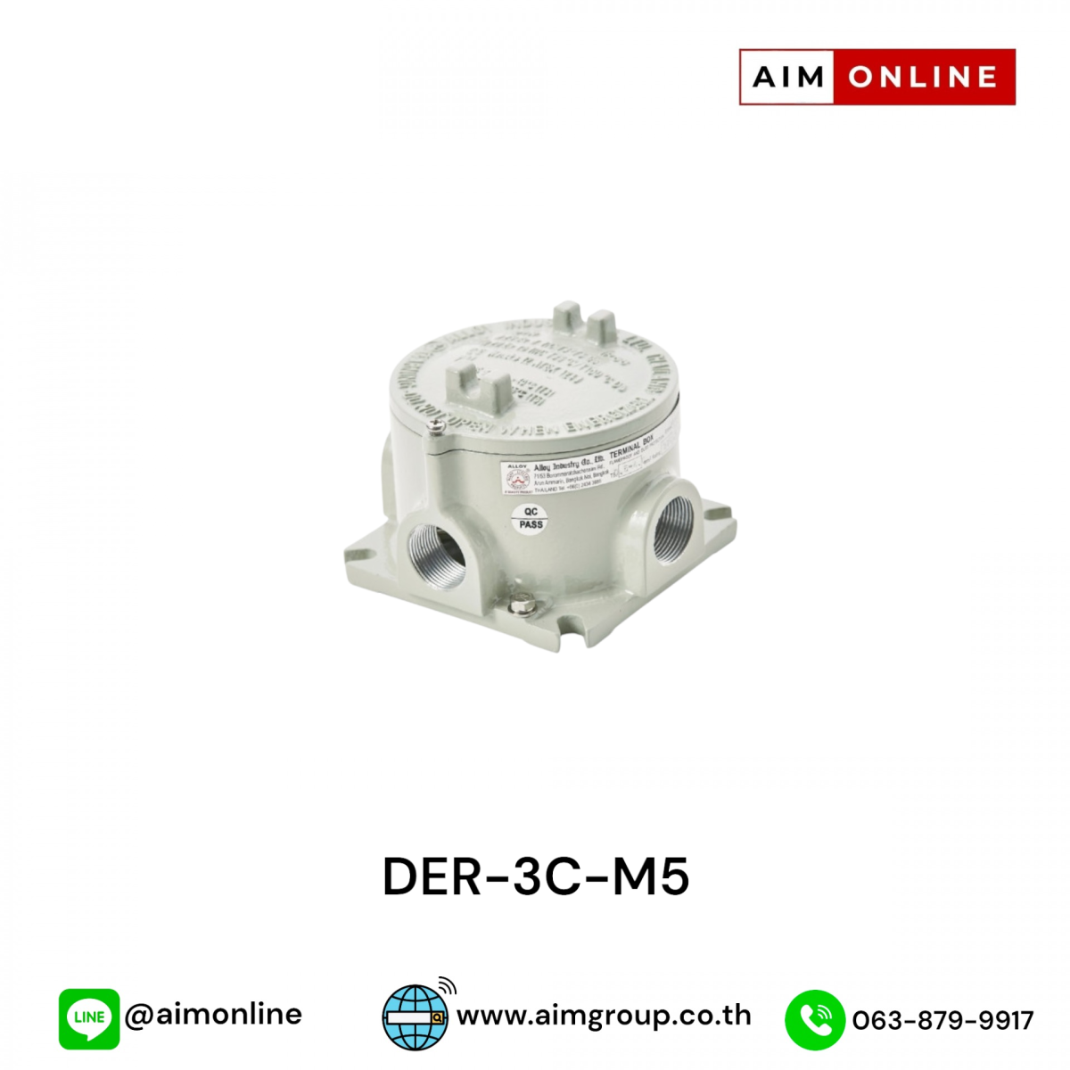 ALLOY Junction Boxes (Empty Enclosure)Der Series:DER-3C-M5