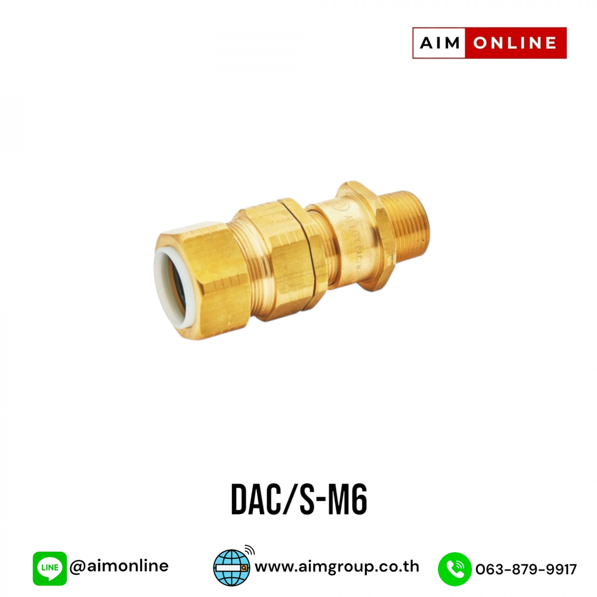 ALLOY Cable Gland for Armoured Cable,DAC Series:DAC/S-M6