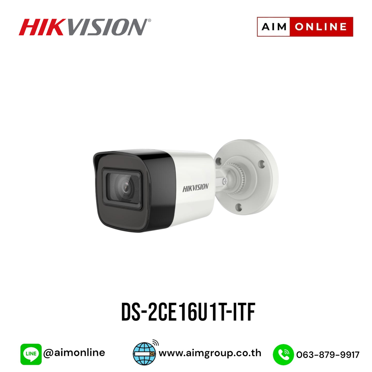 HIKVISION 4K Fixed Mini Bullet Camera Model DS-2CE16U1T-ITF - aimgroup