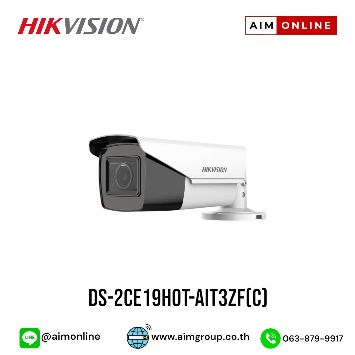 HIKVISION 5 MP Bullet Camera Model DS-2CE19H0T-AIT3ZF(C) - aimgroup