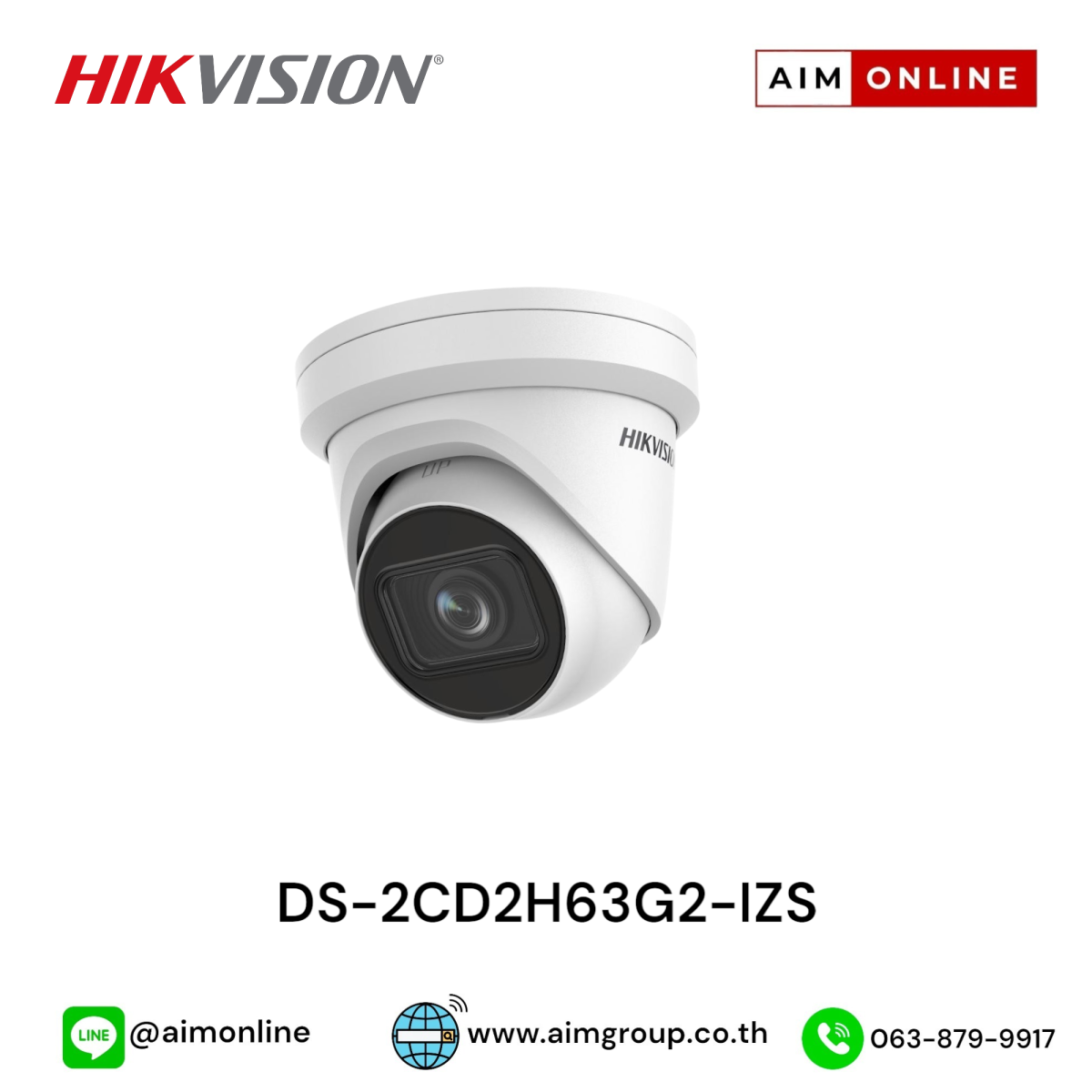 HIKVISION 6MPAcuSenseMotorizedVarifocal:DS-2CD2H63G2-IZS - aimgroup