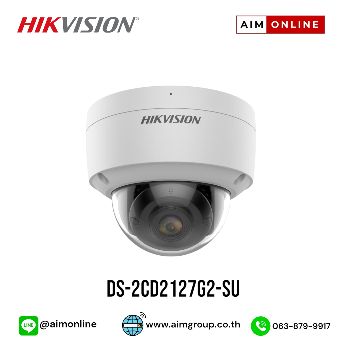 HIKVISION Dome Network Camera model DS-2CD2127G2-SU