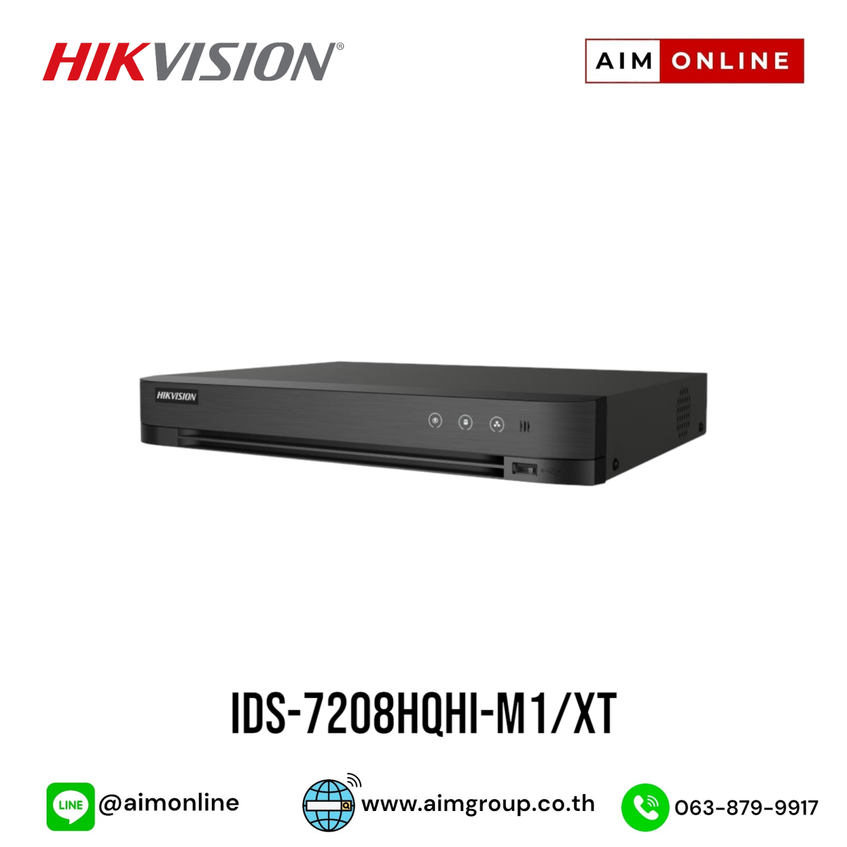 HIKVISION 8-ch 1080p DVR model iDS-7208HQHI-M1/XT