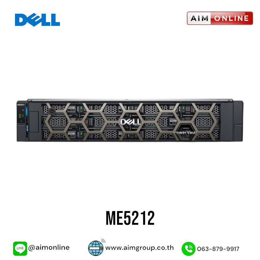 DELL PowerVault รุ่น ME5212 ราคาพิเศษติดต่อฝ่ายขาย