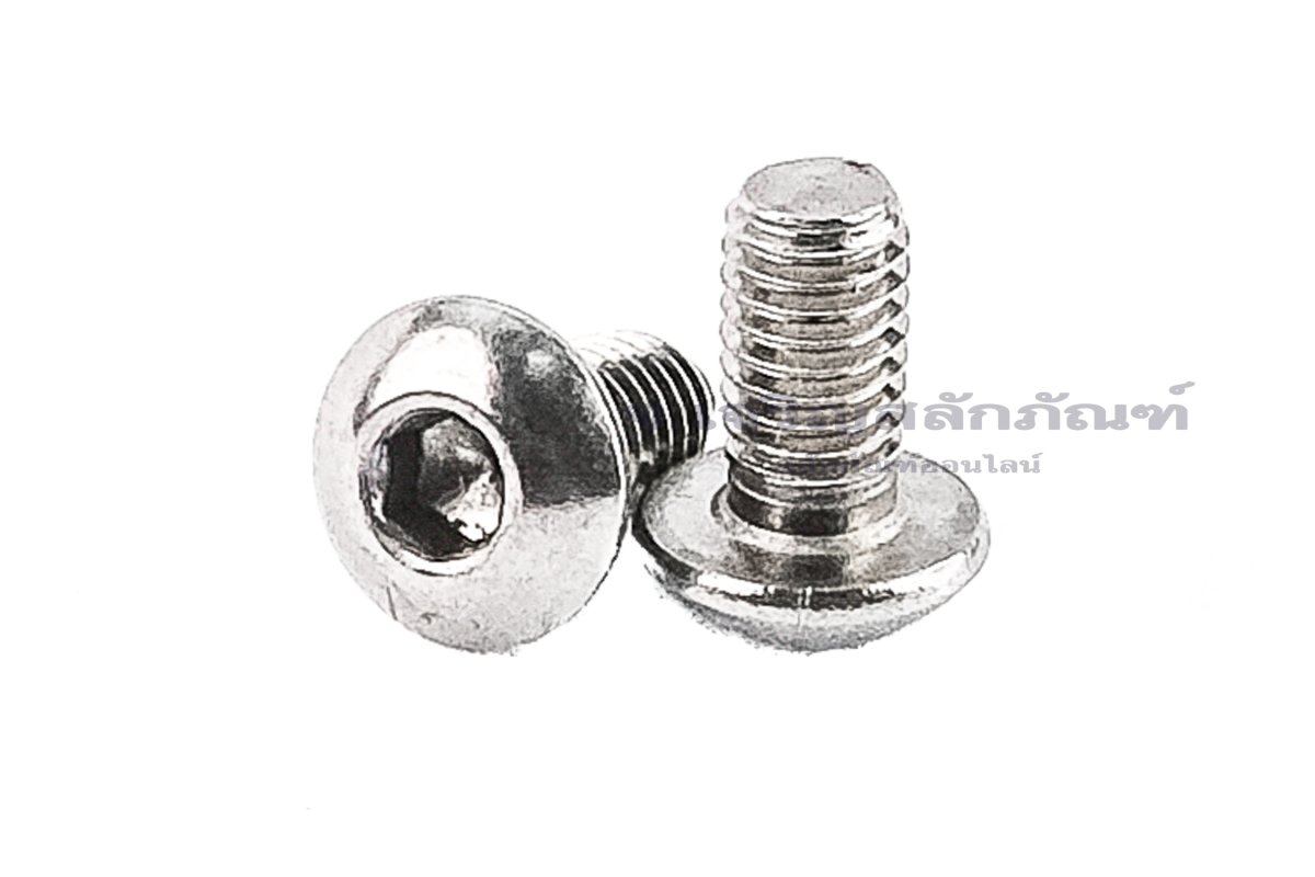 น็อตหัวจมกลมสแตนเลส 3/16" เกลียว (UNF) 32 ยาว 3/8"