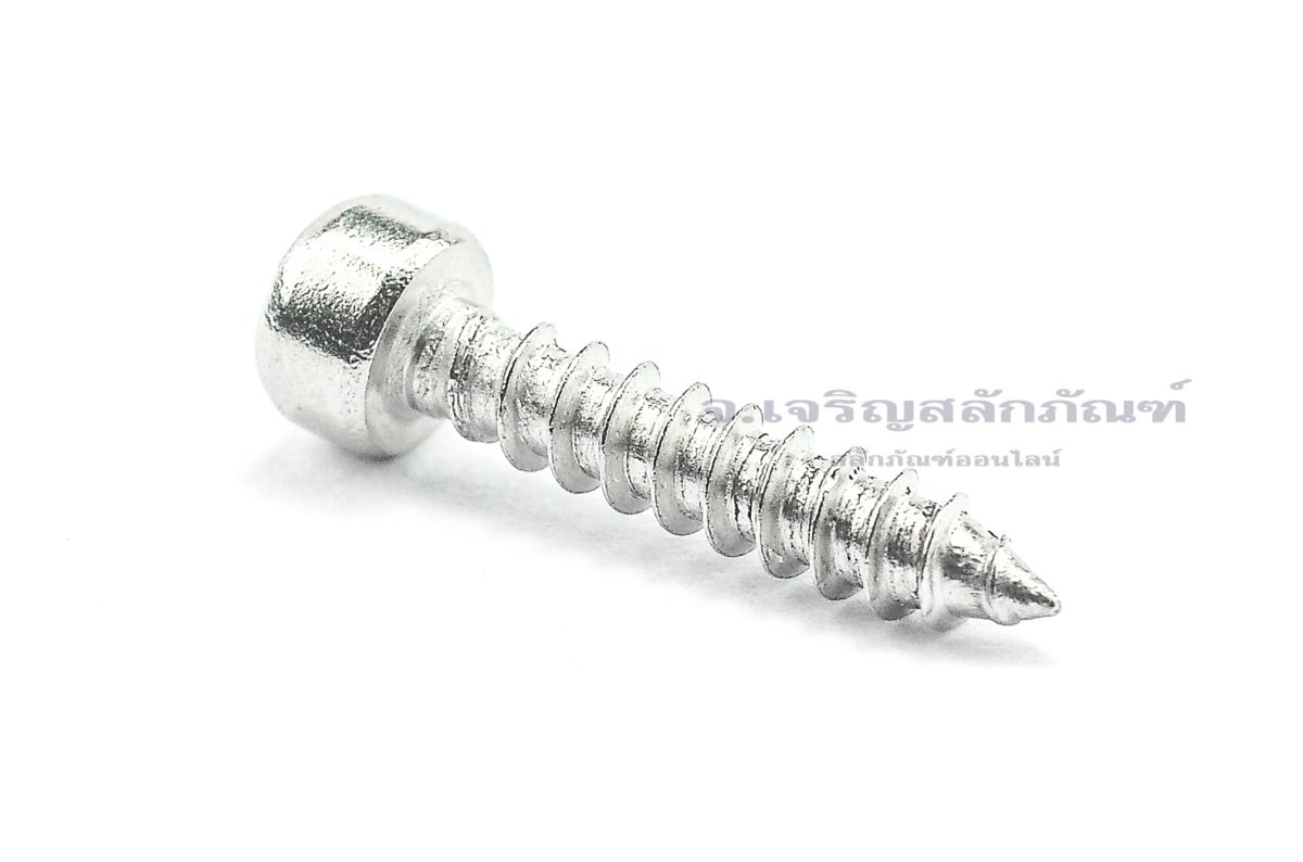 สกรูเกลียวปล่อยหัวจมสแตนเลส (Hex Socket Self Tapping Screw) M4x20 ...