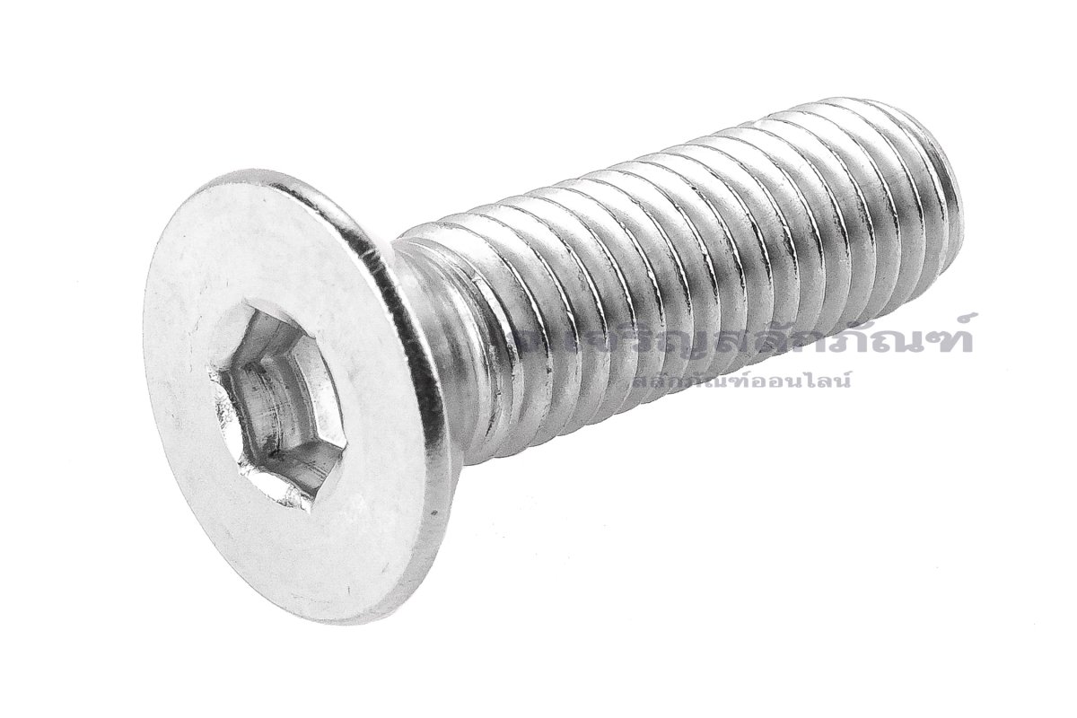 น็อตหัวจมเตเปอร์สแตนเลส 1/2"x1.3/4" เกลียว 13 (UNC) เกลียวตลอดFS - jspstore