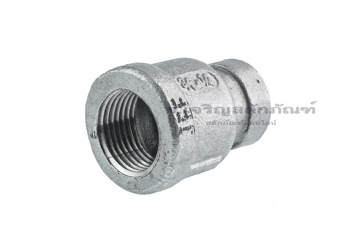 ข้อต่อตรงลดกลมสแตนเลส (เกลียวใน x เกลียวใน) 3/8" x 1/4"