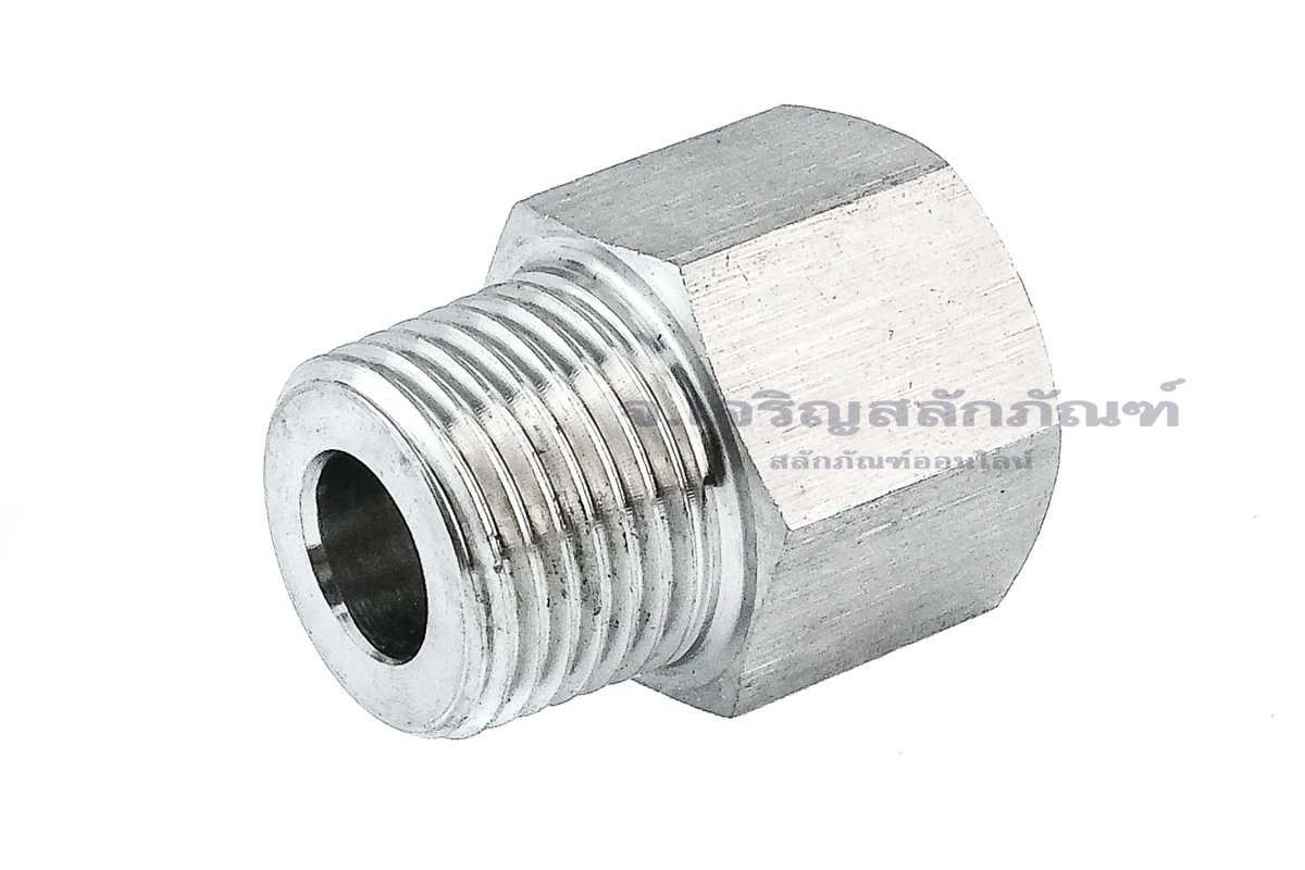 ข้อต่อตรงสแตนเลส (เกลียวนอก x เกลียวใน) 1/2"-14 NPT x 1/2"-14 NPT