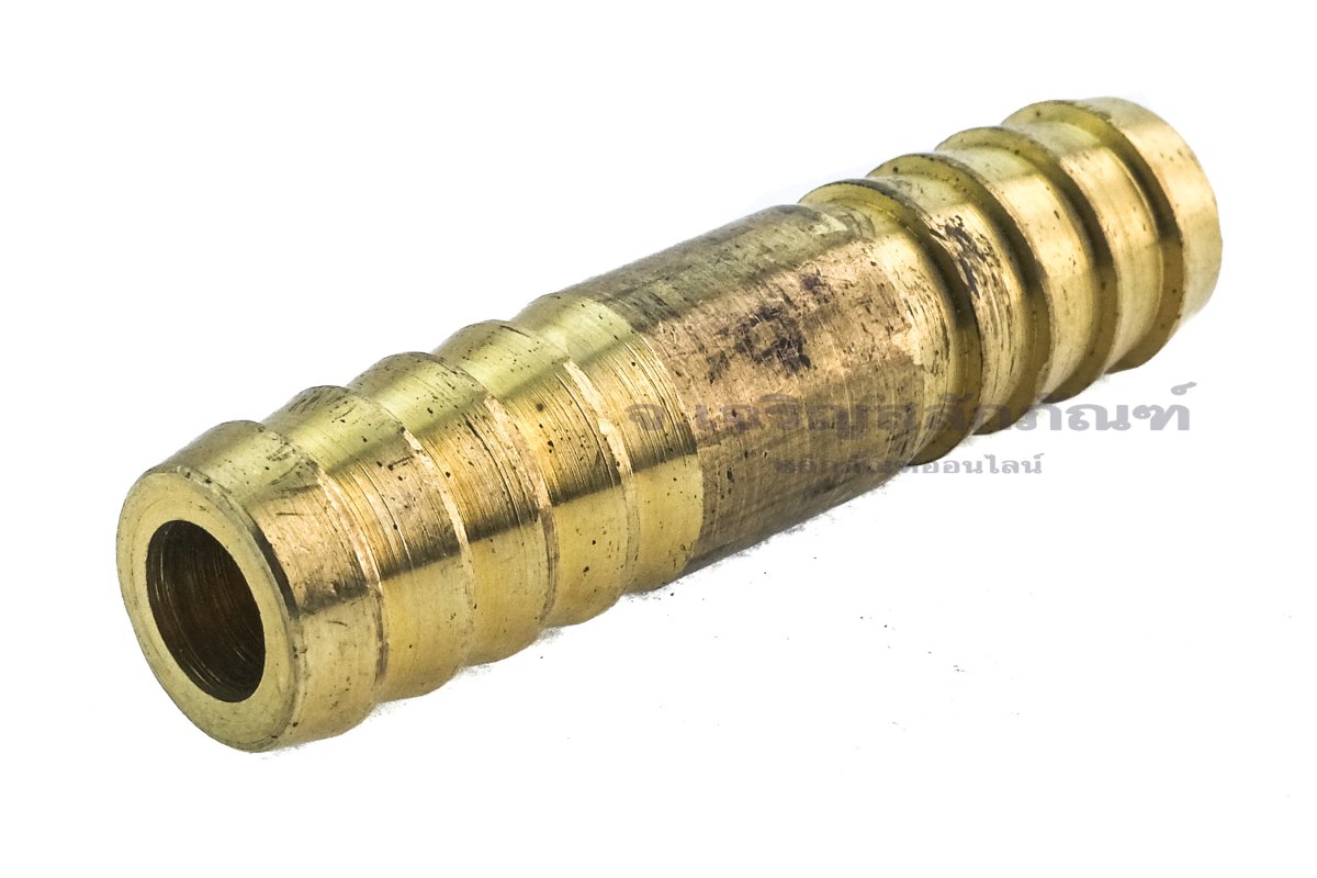 ข้อต่อหางไหลเสียบสายทองเหลือง แบบตรงเสียบสายสองข้าง ขนาด 1/2" x 1/2 ...