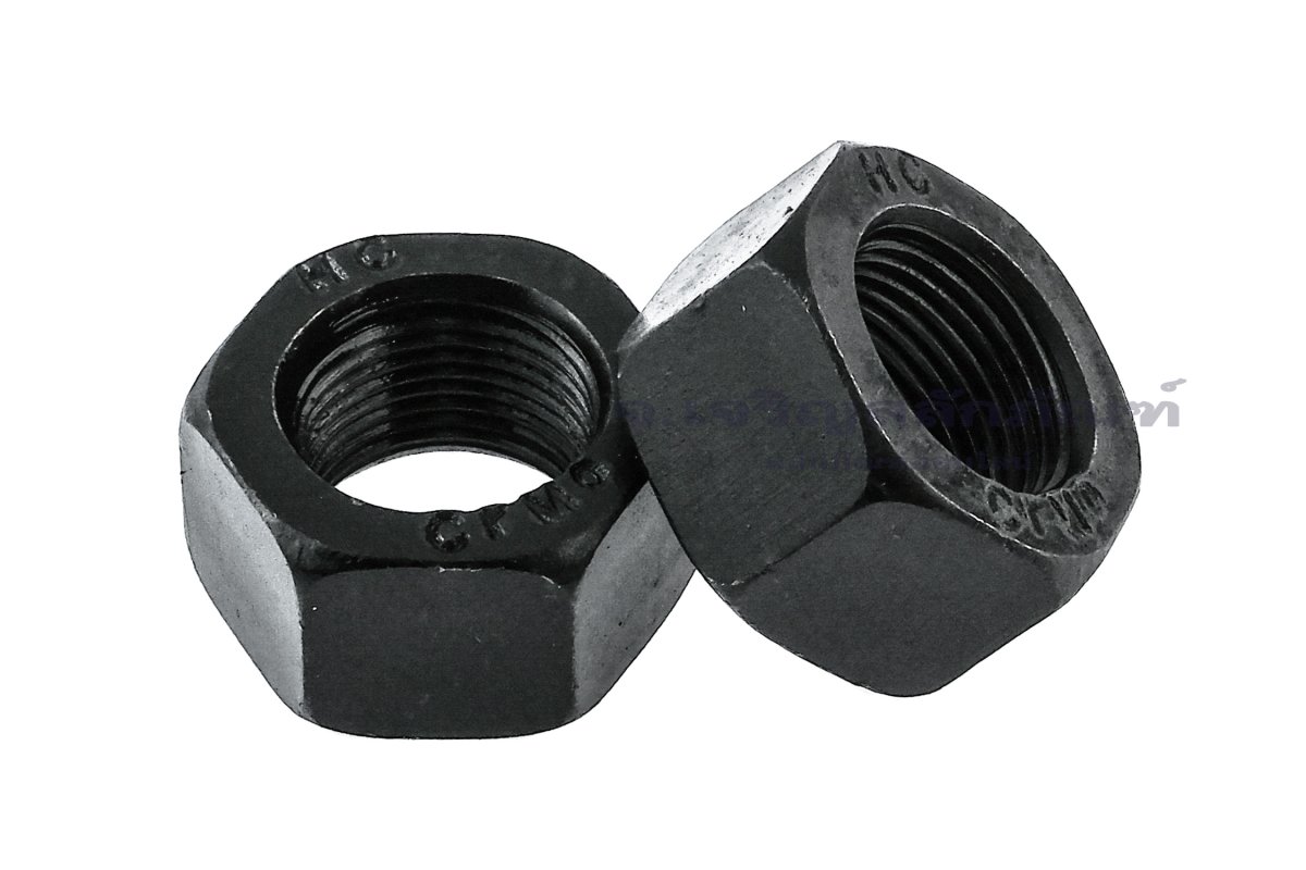 หัวน็อตดำ Hex Nut M20x1.5 (หัวน็อตเบอร์ 30) เกรด 12.9