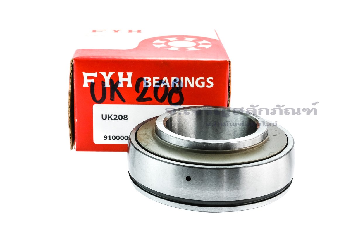 ไส้ลูกปืนตุ๊กตา Insert Bearing FYH รหัส UK208 ขนาดเพลา 40 mm (40-80-34 ...