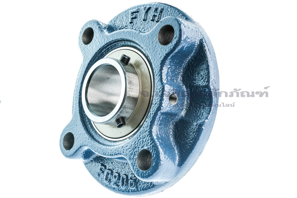 ลูกปืนตุ๊กตาหน้าแปลนแบบกลม Round Flange Bearing Unit FYH รุ่น FC206 ...