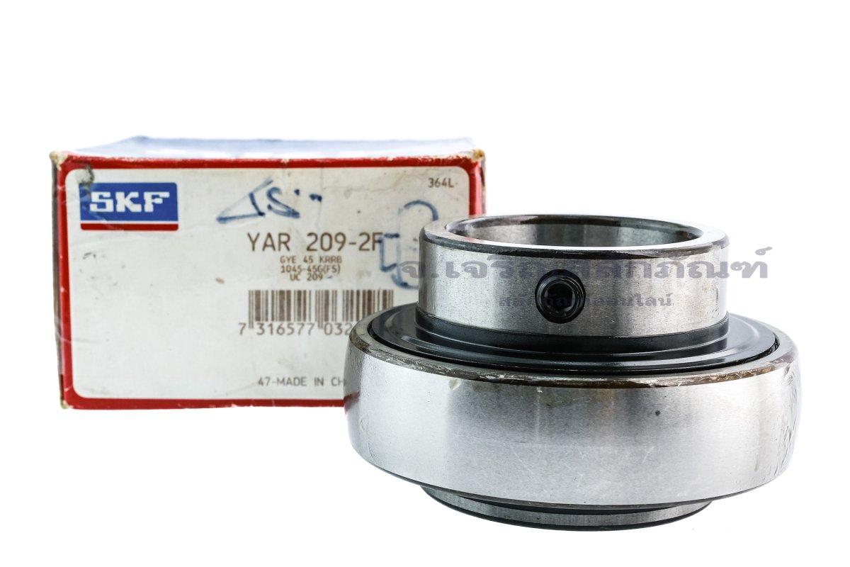 ไส้ลูกปืนตุ๊กตา Insert Bearing SKF รหัส YET209-2F ขนาดเพลา 45 mm (45-85 ...