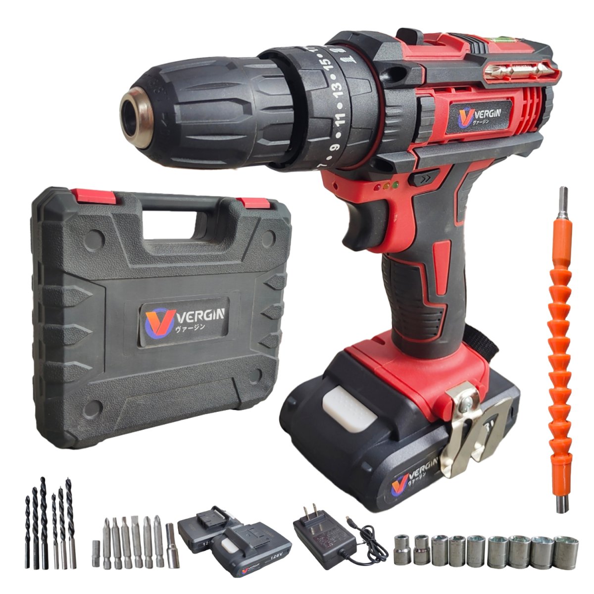 VERGIN สว่านไร้สาย สว่านแบต 128V Mod.VG-0018 ปรับสปีดได้ - wongtools