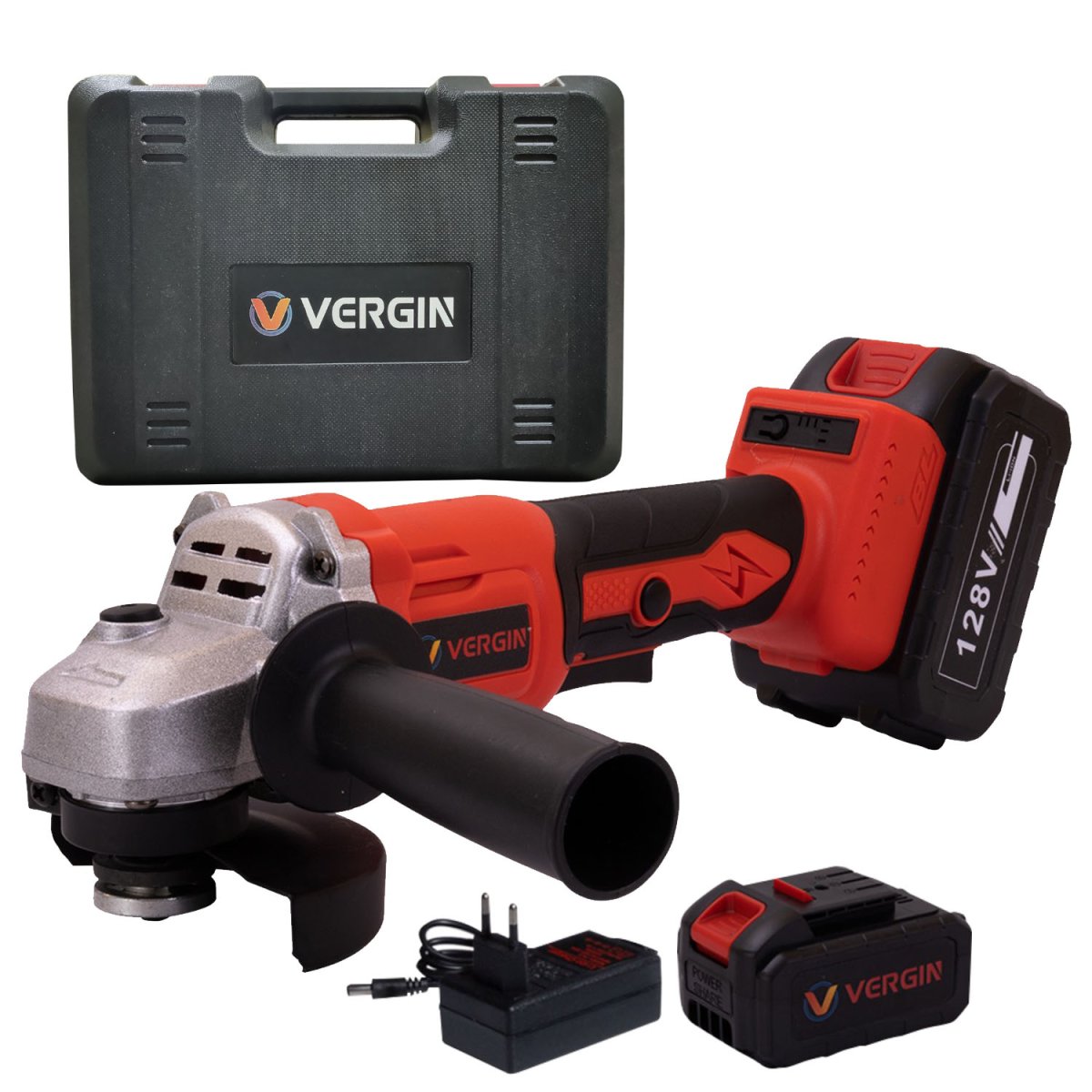 VERGIN เครื่องเจียรไร้สาย เครื่องเจียรแบต 4 นิ้ว 128V - wongtools