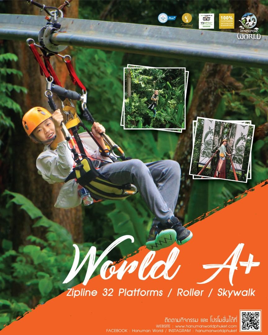 A009 : Hanuman World Combine Activities A+ 32 Adventure Platform - andamanluxury