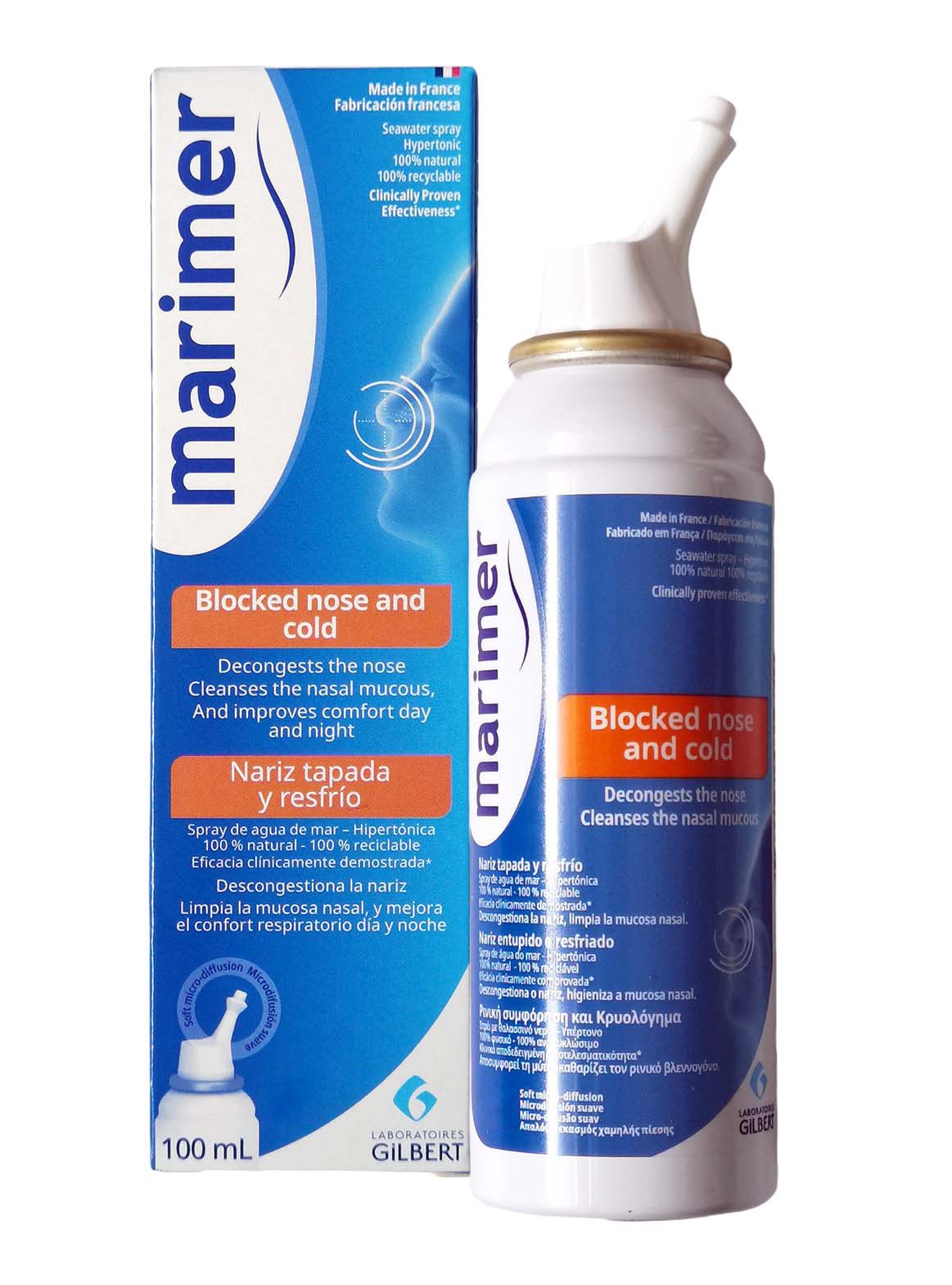 Marimer Blocked nose and cold Seawater-Hypertonic