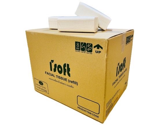 กระดาษเช็ดหน้า isoft แบบเติม - spbtrading
