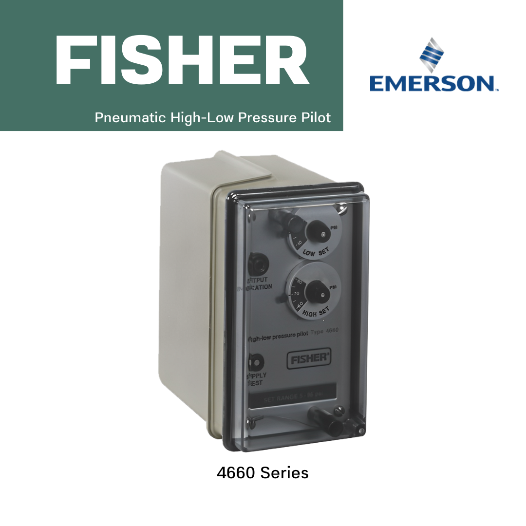 Fisher 4660 | Pneumatic High-Low Pressure Pilot