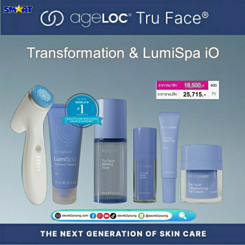 ageLOC Tru Face Transformation & LumiSpa iO สวยจบในเซ็ตเดียว - secret2young