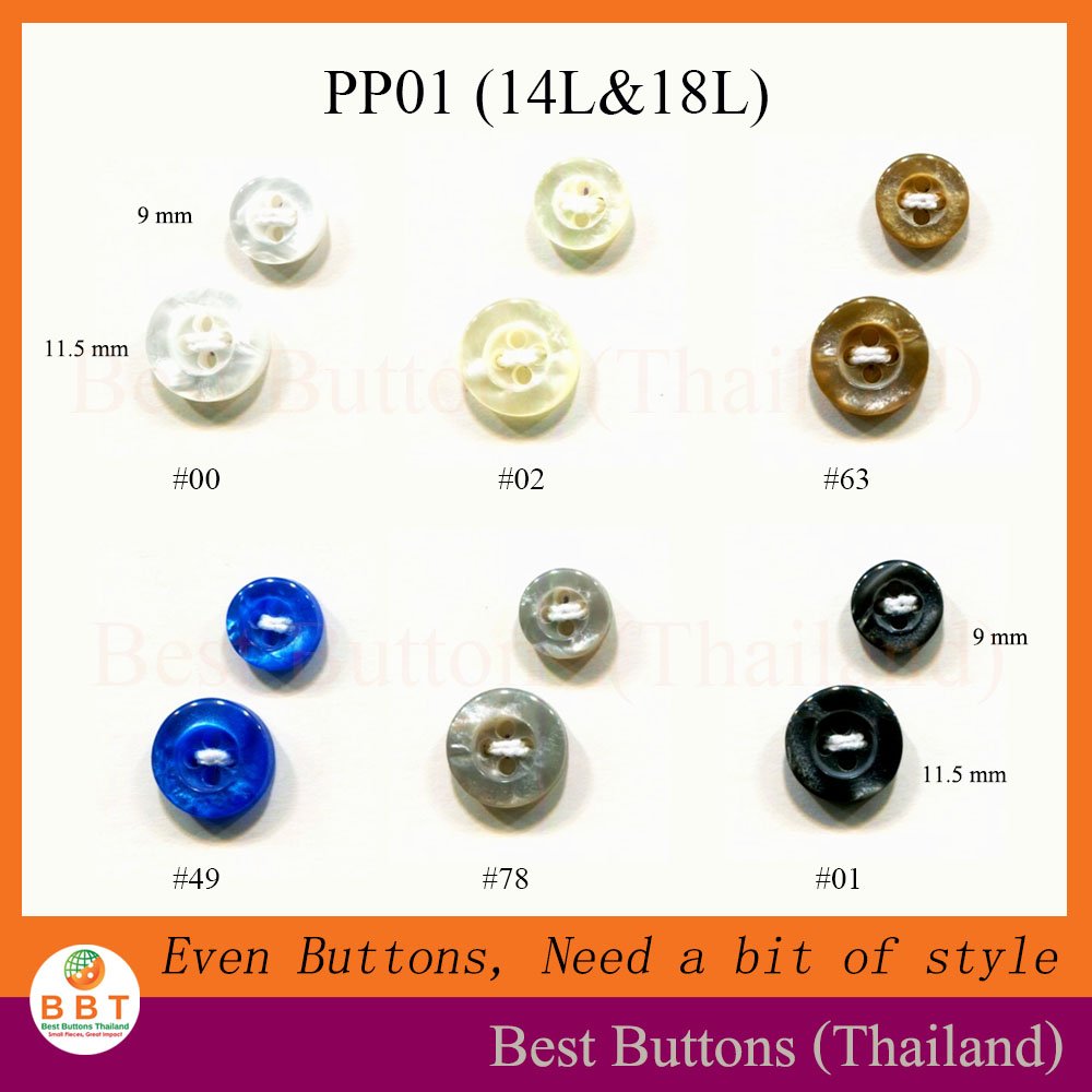 Shirt Buttons (MOP effect) - bestbuttonsthailand
