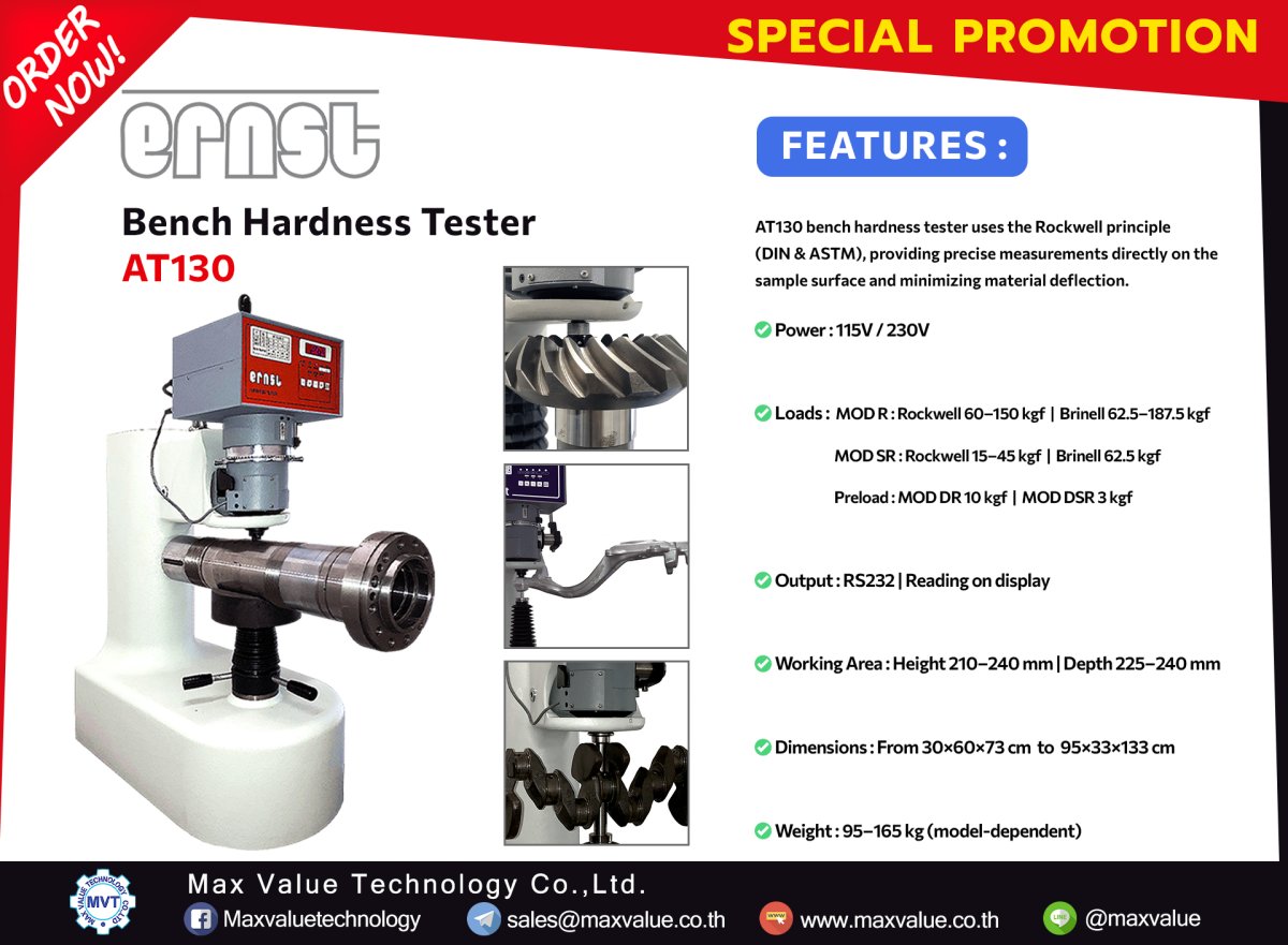 AT130 - Bench hardness tester